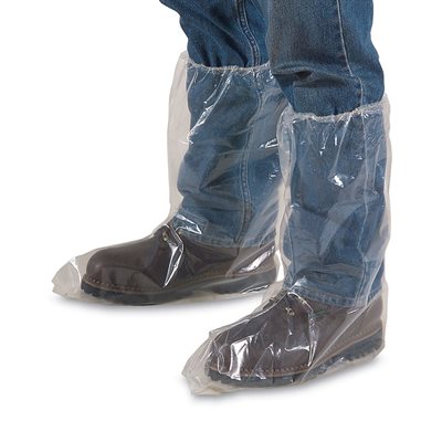 ถุงพลาสติกคลุมรองเท้า แบบยาว LDPE boot Cover 50 คู่ - MedSupply.Co